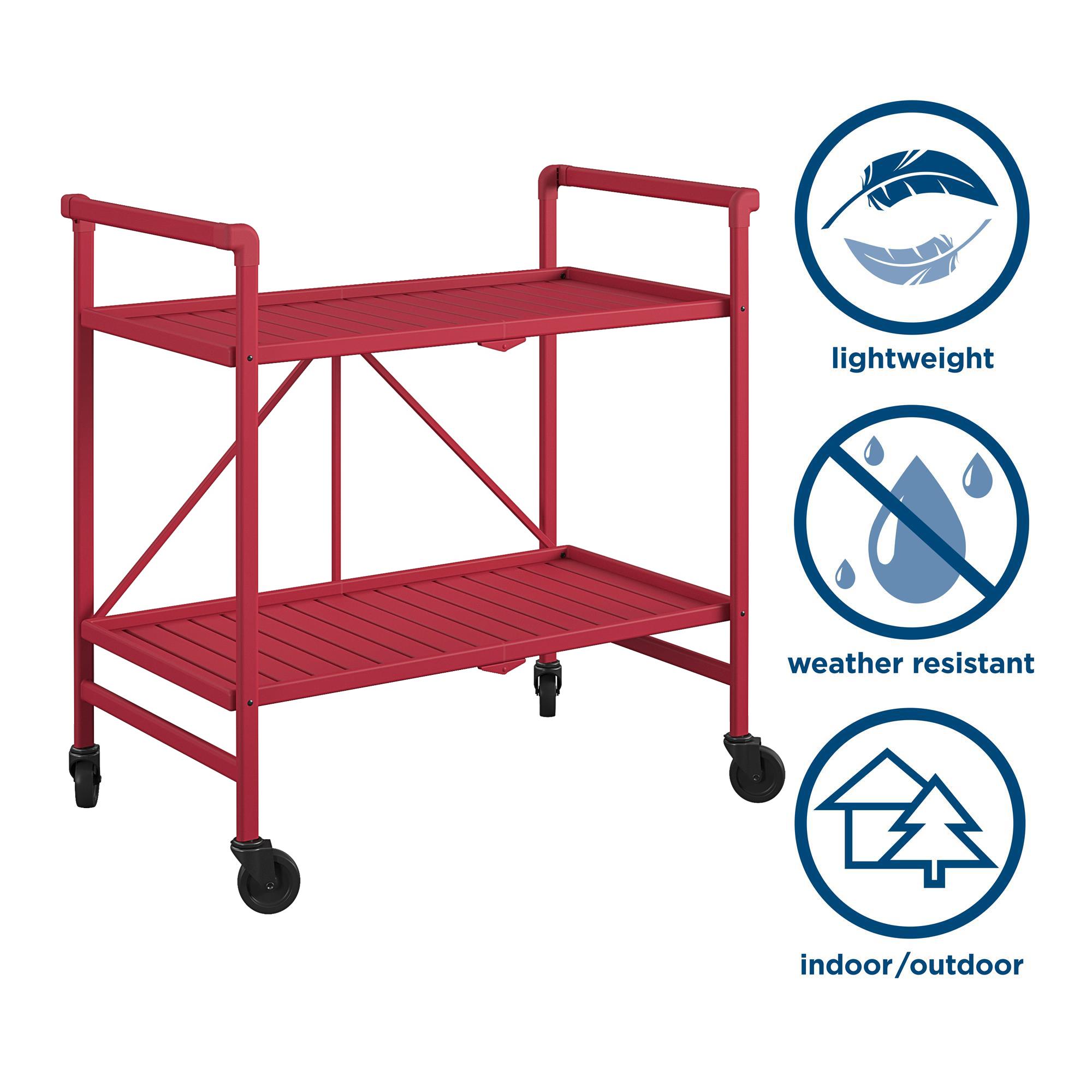 COSCO Outdoor Living INTELLIFIT Outdoor Or Indoor Folding Serving Cart